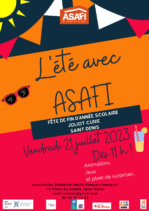 ASAFI : Fête de fin d’année (21 juillet 2023) :: Asafi-association-solidarite-amitie-francais ...